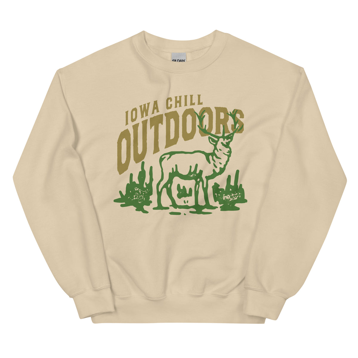 Iowa Chill Outdoors Deer Crewneck